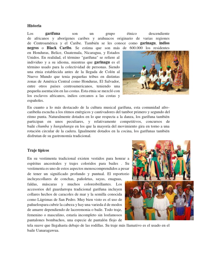 Todo Sobre Garifuna | PDF | Alimentos