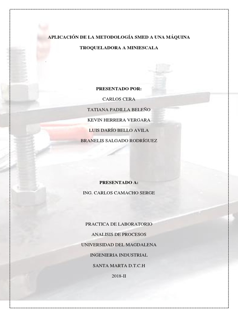 Informe Smed Final | PDF | Herramientas | Transporte