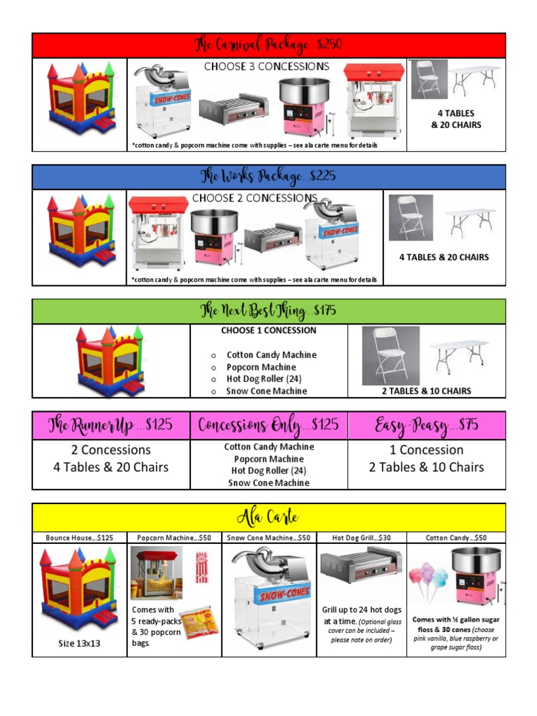 Party Package Flyer | PDF | Confectionery | Food Industry