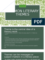 COMMON THEME TOPICS Used in Literature | PDF | Social Science | Science ...