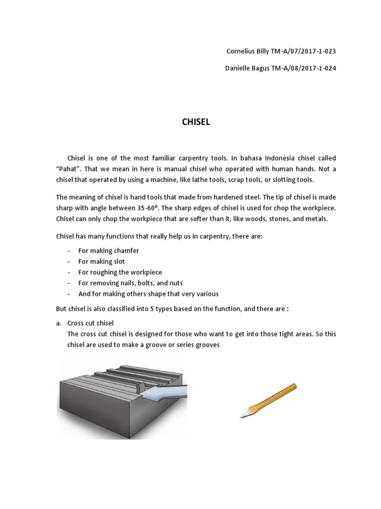 Chisel New Pdf Metalworking Industrial Processes