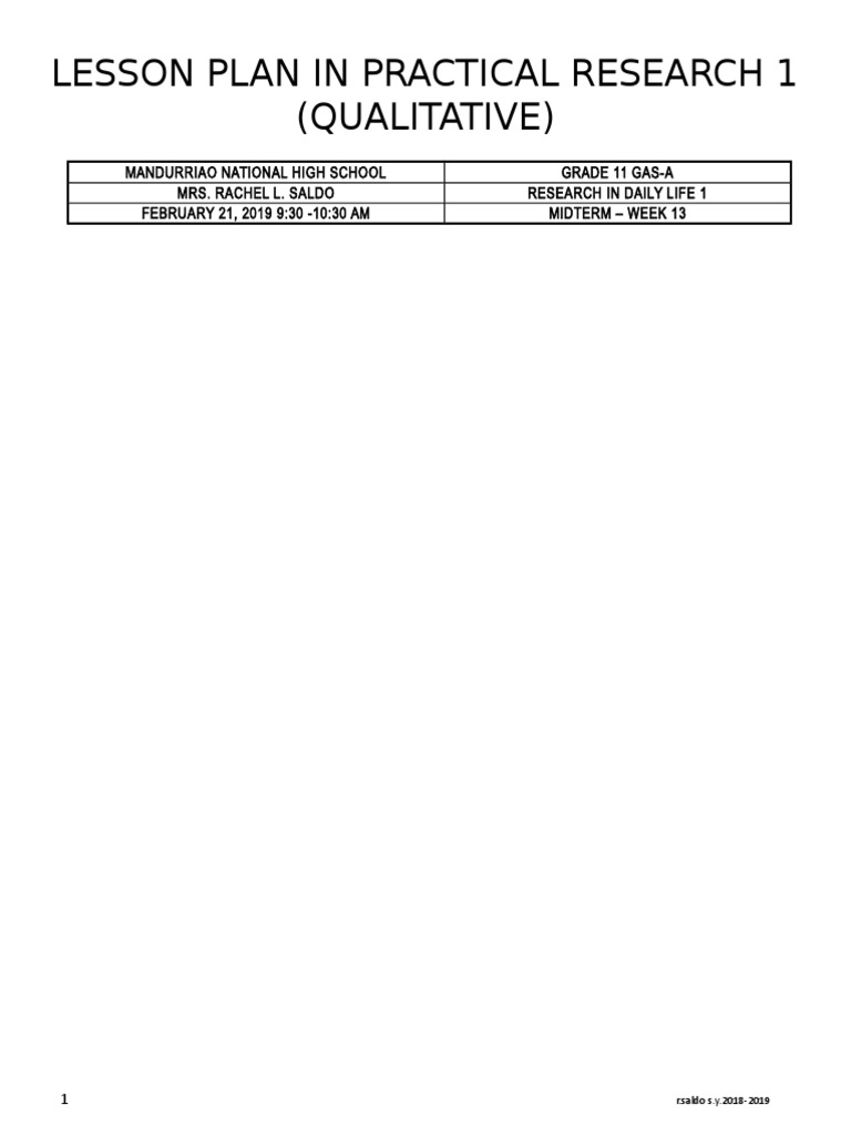 Research Framework For Cot Pdf Lesson Plan Theory
