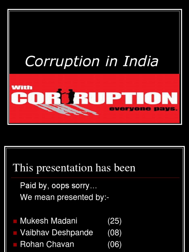 Corruption Final | PDF | Corruption | Taxes