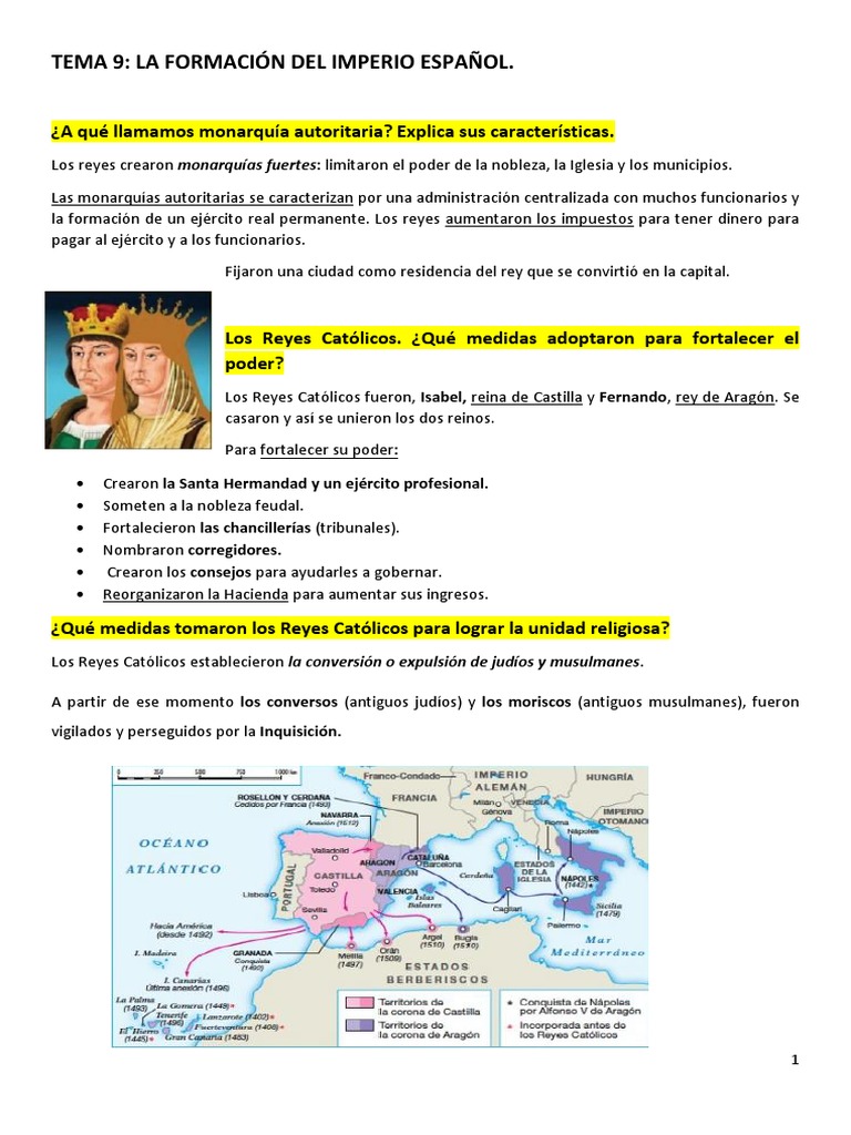 El Surgimiento Y Consolidación Del Imperio Español En El Siglo Xvi