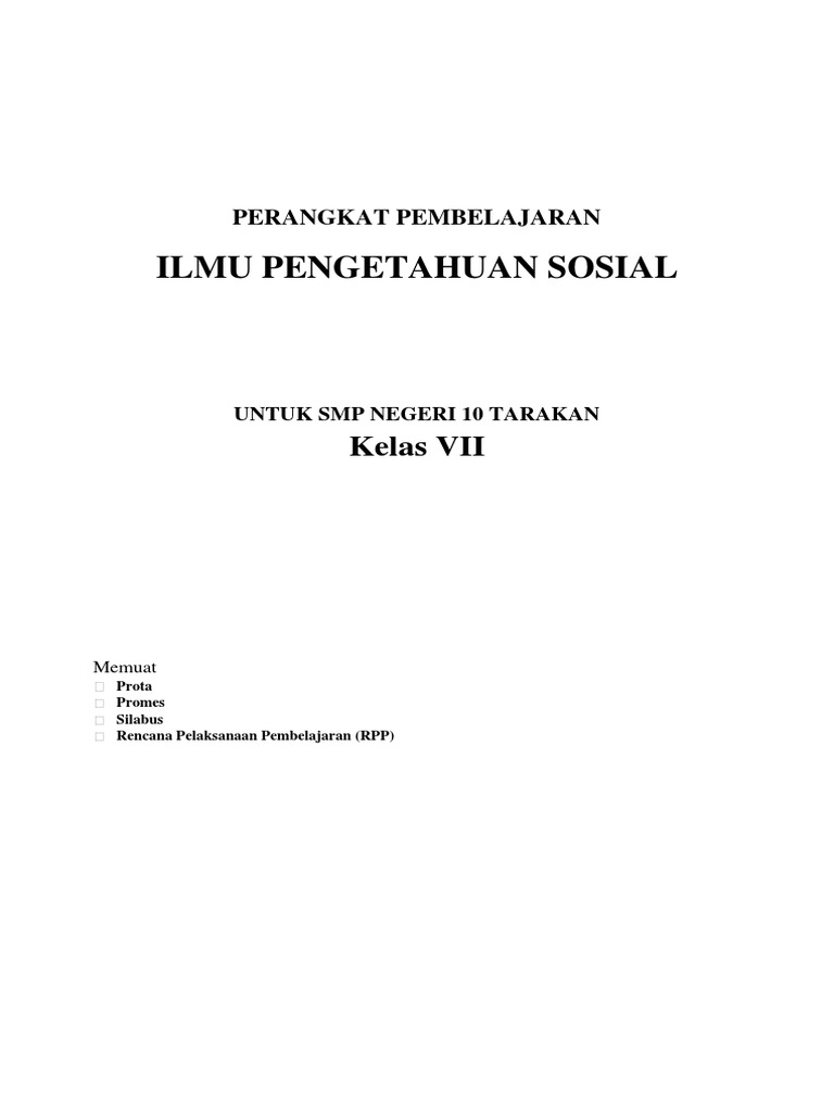 Prota Promes IPS 7A | PDF