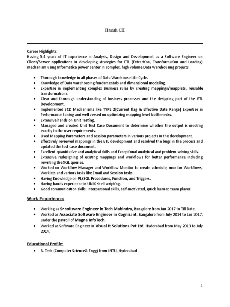 Harish CH | PDF | Oracle Database | Computer Data