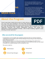 Full Stack Mern Development Syllabus | PDF | Java Script | Web Application