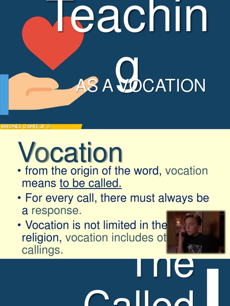 Teaching As A Vocation | PDF | Jesus | Religious Belief And Doctrine