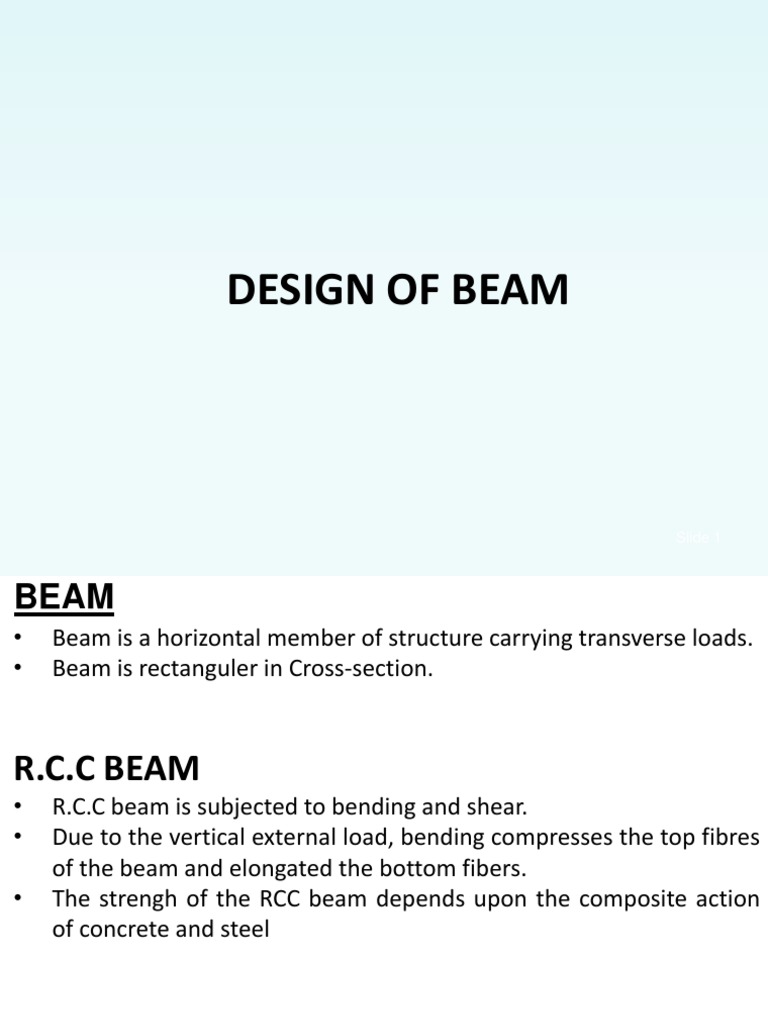 Design of Beam | PDF | Beam (Structure) | Bending