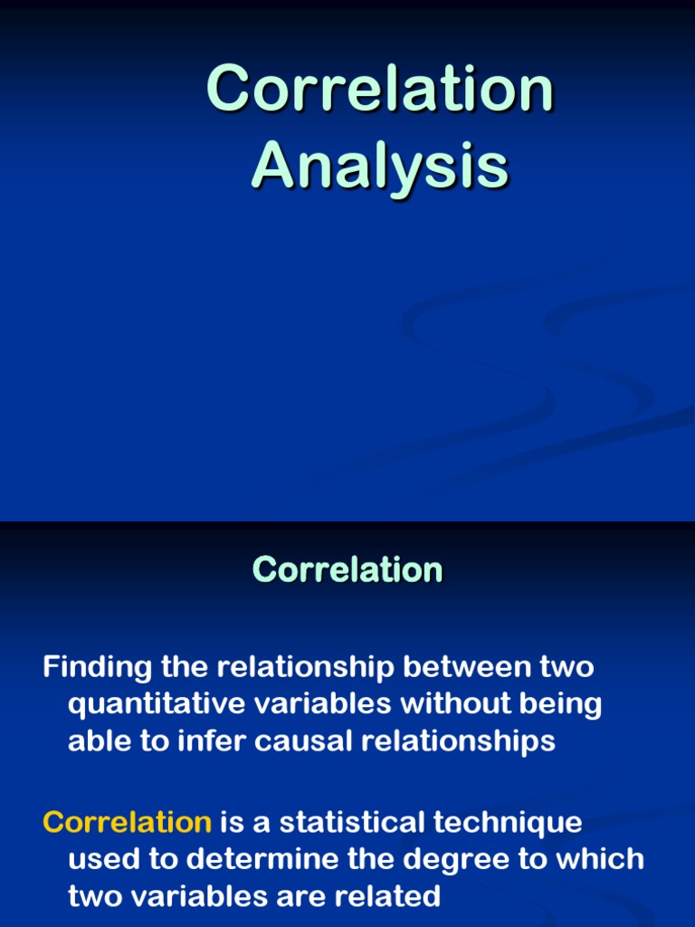 Correlation | PDF | Correlation And Dependence | Multivariate Statistics
