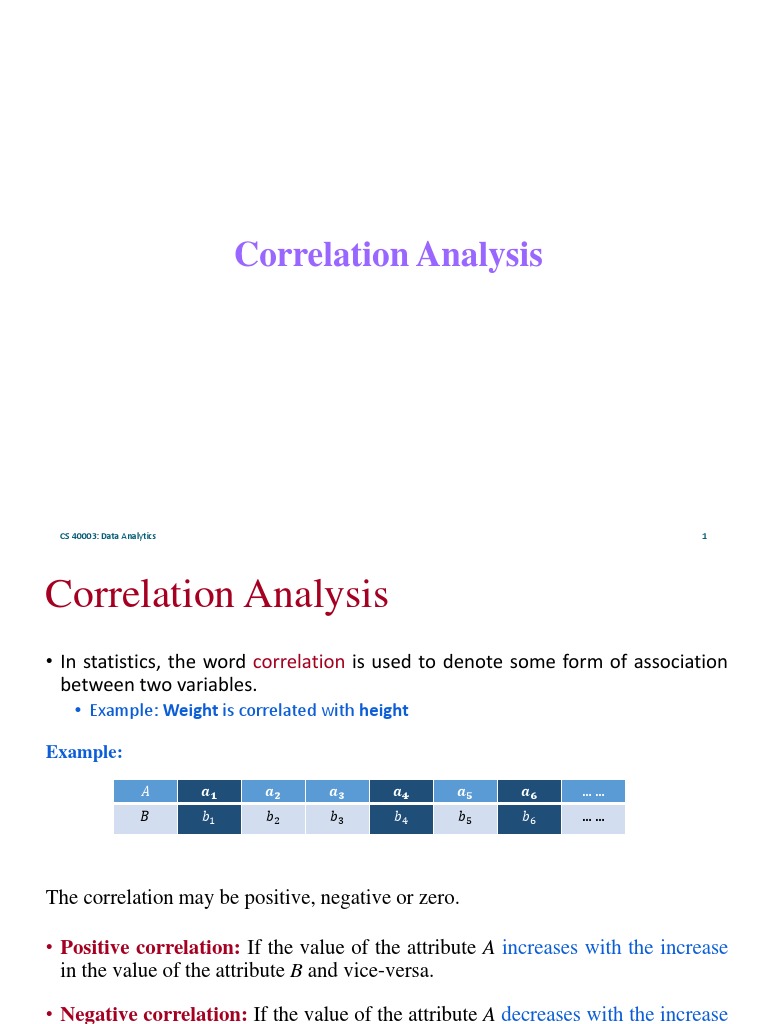 Reference Material II CorrelationAnalysis | PDF | Correlation And Dependence | Analysis