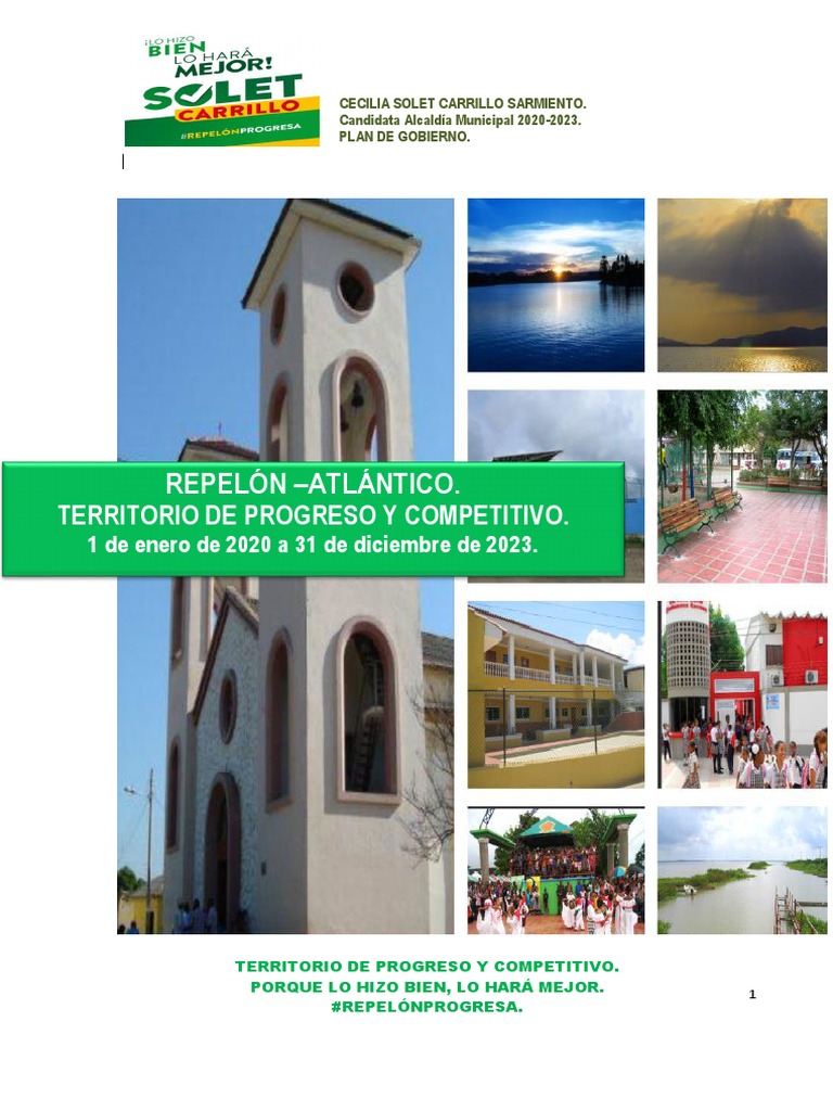 Plan de Gobierno Repelón - Atlántico | PDF | Planificación | Turismo