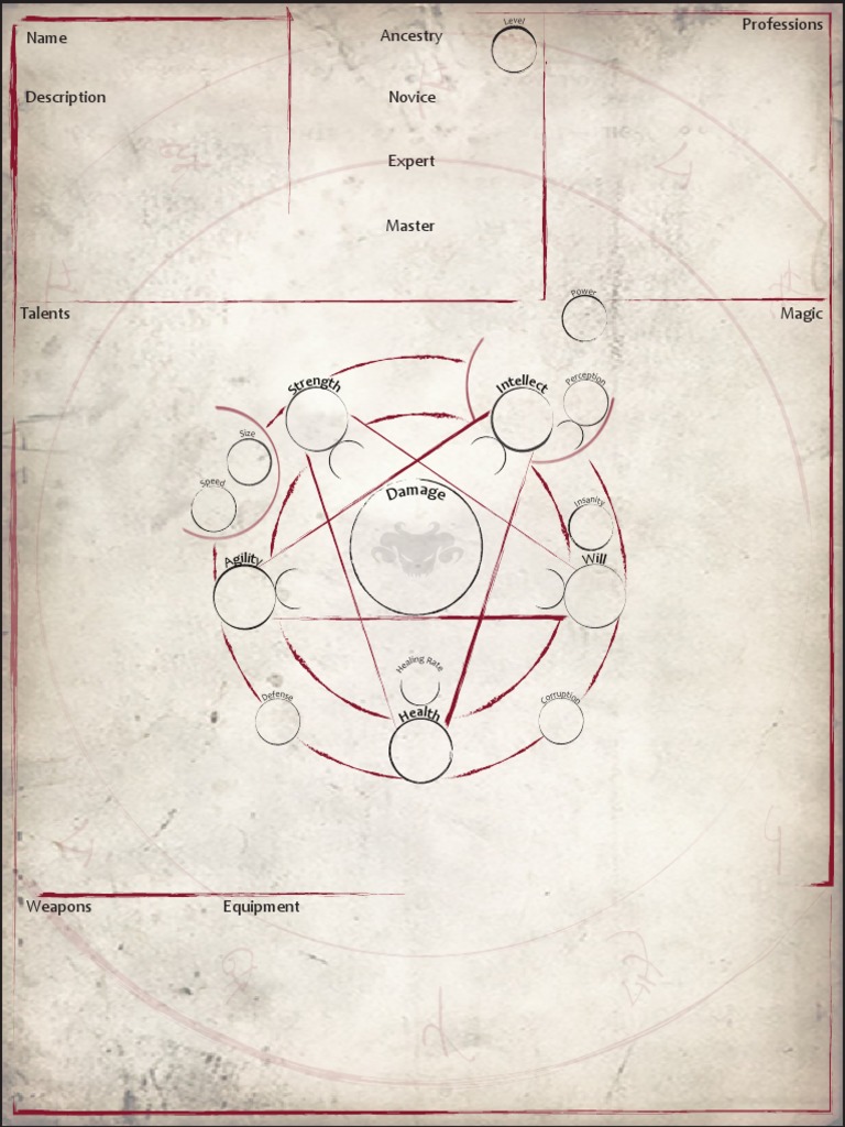SotDL - Character Sheet (Screen) (Fillable) | PDF