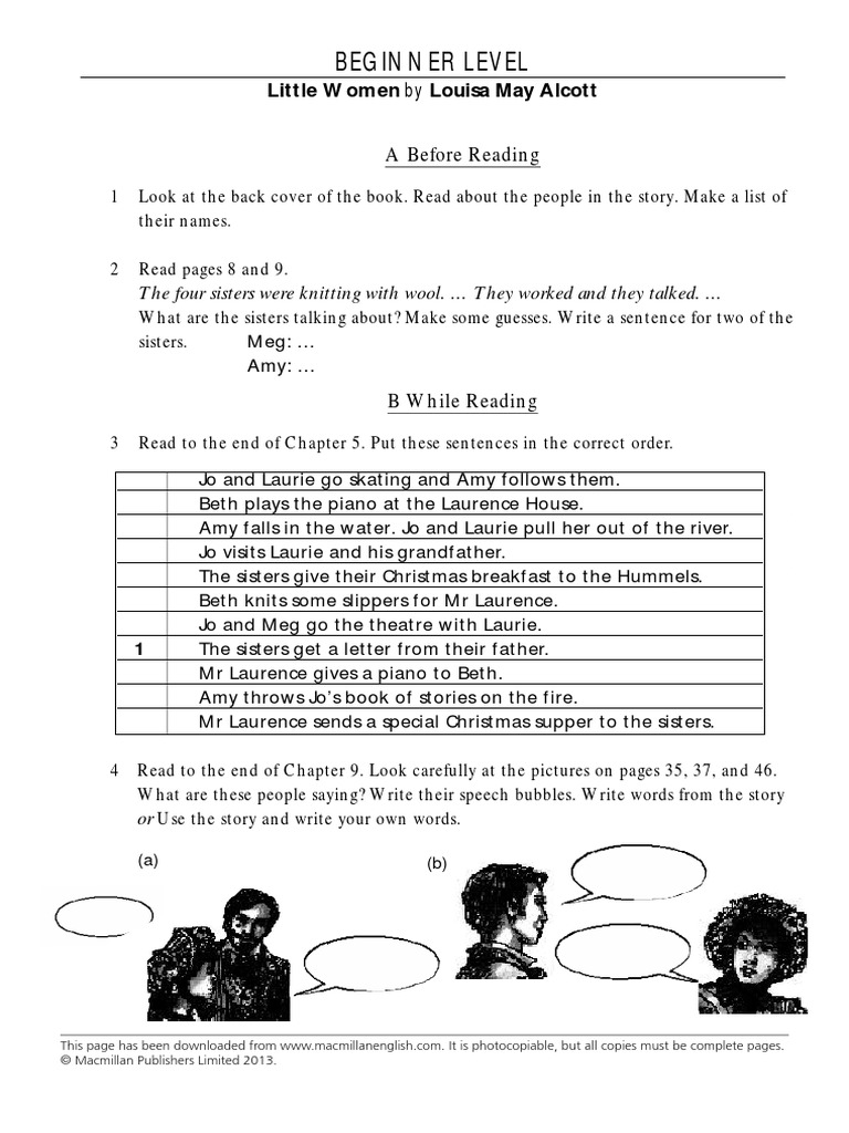 Little Women Printable Worksheets The Little Old Woman Who Lived In A