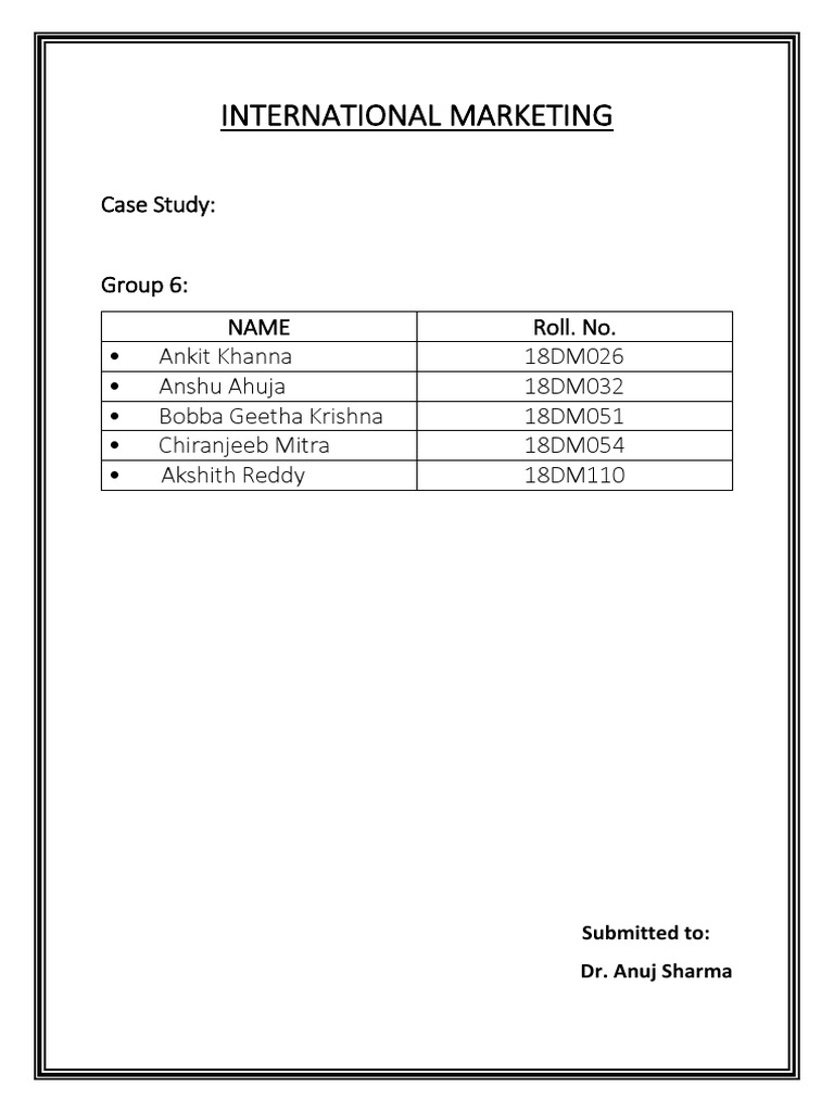 International Marketing: Case Study | PDF | Nestlé | Breastfeeding