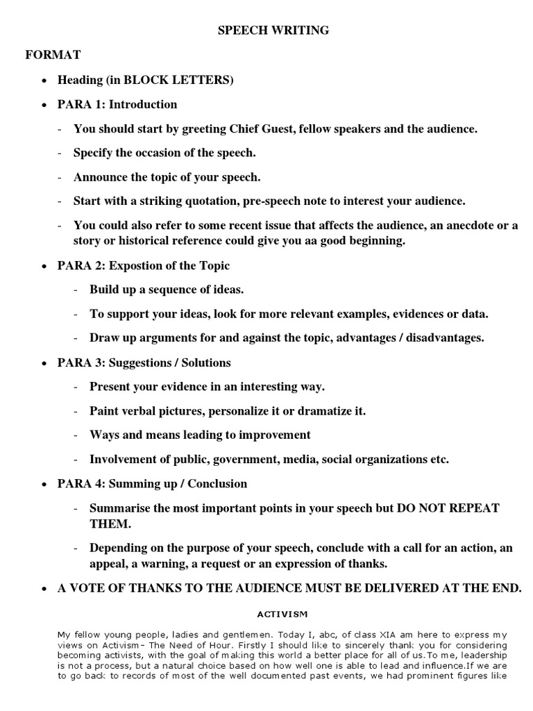 Speech Writing New Format4 | PDF | Activism | Global Warming