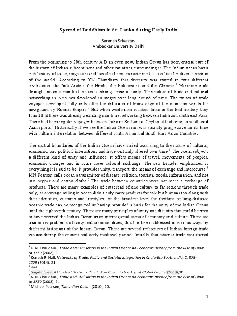 Buddhism's Spread to Sri Lanka | PDF | Ashoka | Sri Lanka