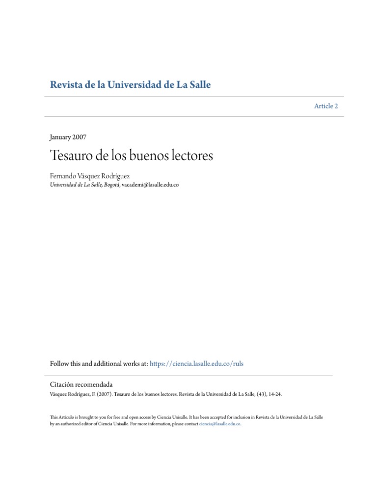 Tesauro de Los Buenos Lectores | PDF | Diccionario | Ensayos