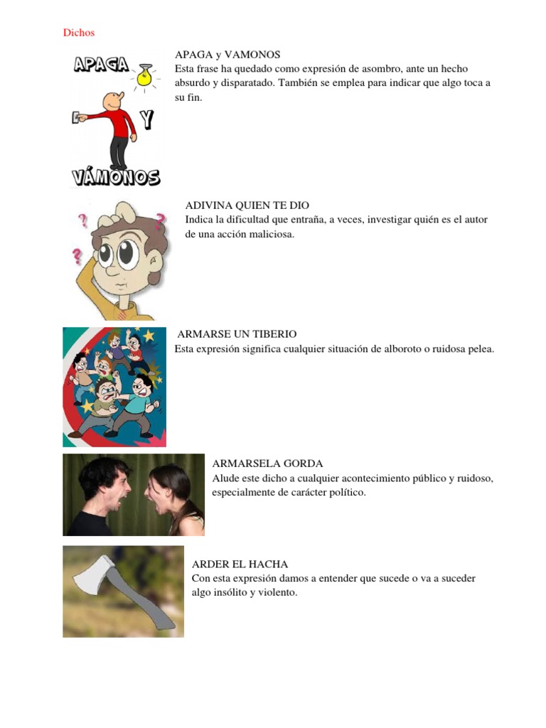 100 Dichos Ilustrados | PDF