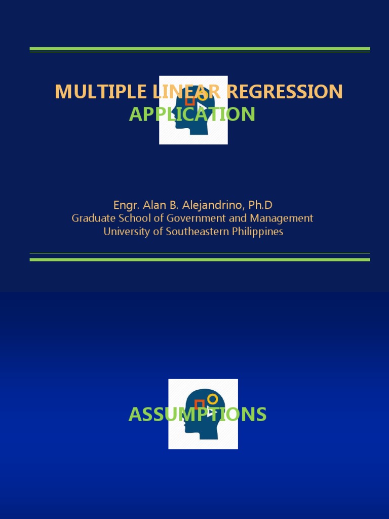 Multiple Linear Regression: Application | PDF | Regression Analysis | Multicollinearity