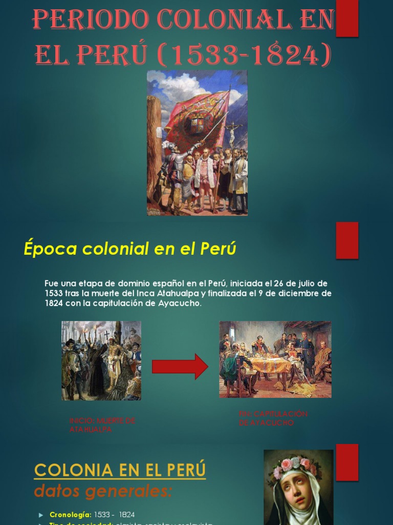 Época Colonial en el Perú (1533-1824) | PDF | Francisco Pizarro | Perú