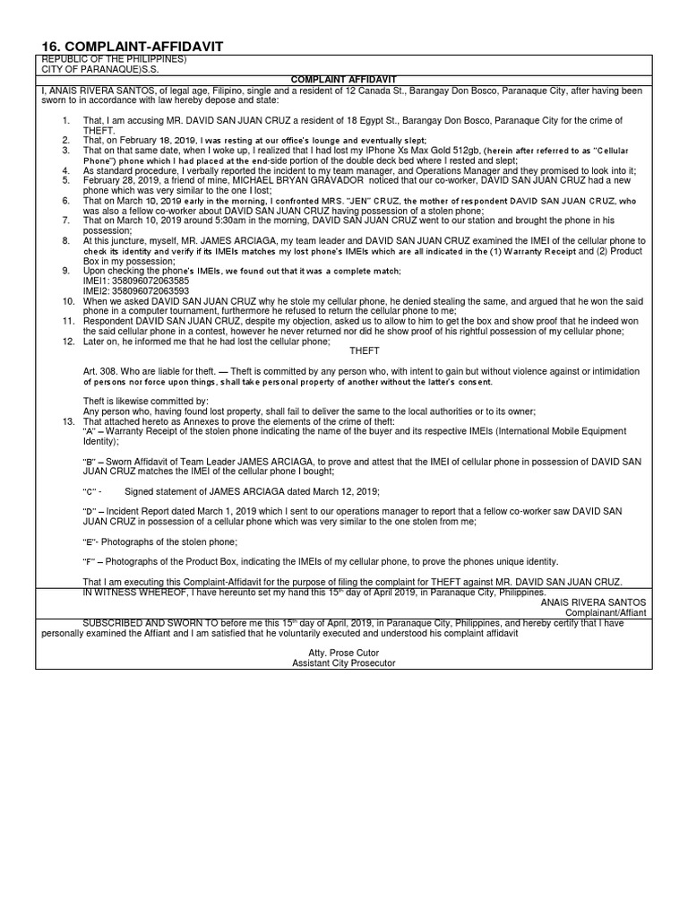 Legal Forms 71619 | Download Free PDF | Affidavit | Bail