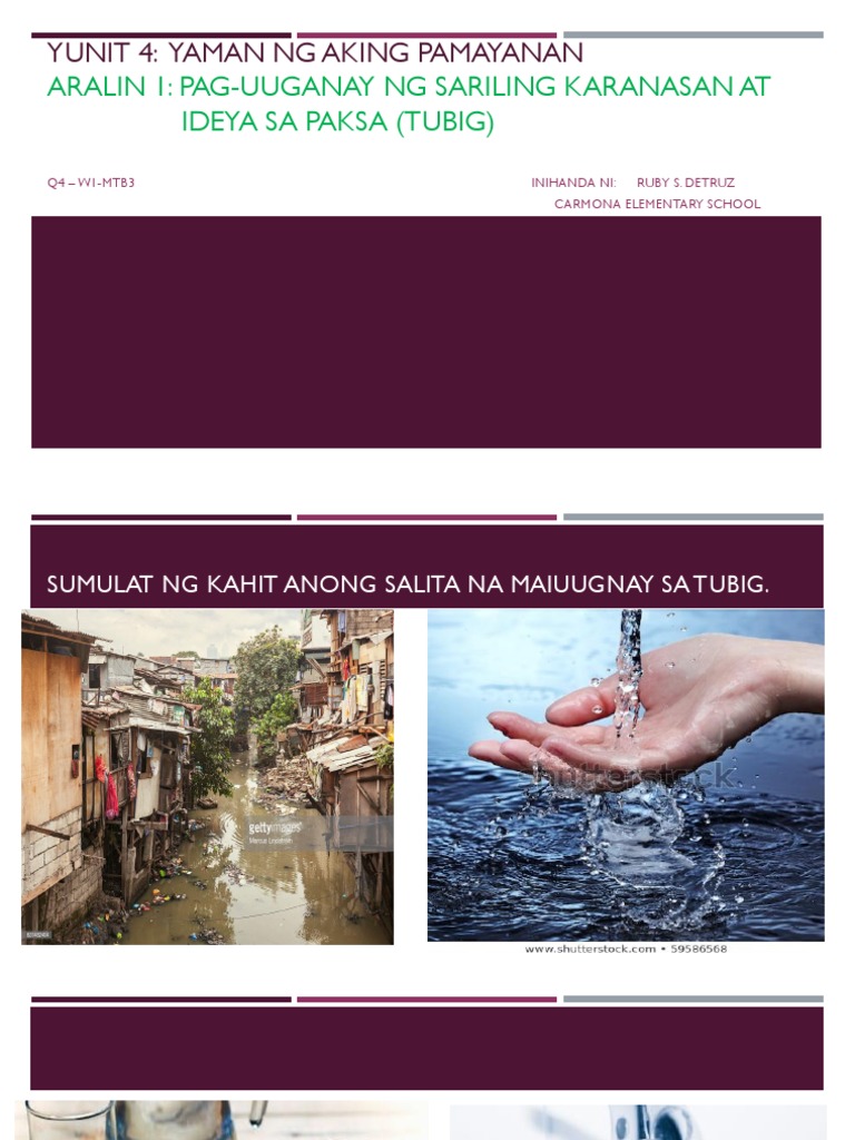 Aralin 1 MTB3 Q4 - W1 | PDF