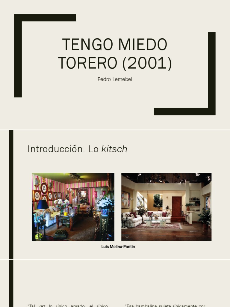 Tengo Miedo Torero (2001) | PDF