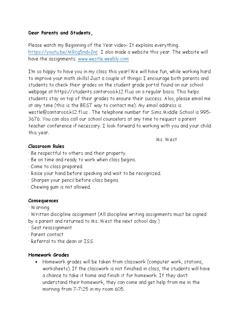 Boy Letter 2019 | PDF | Homework | Learning