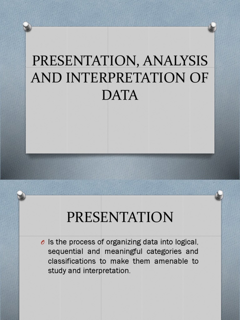 Presentation, Analysis and Interpretation of Data | Download Free PDF ...