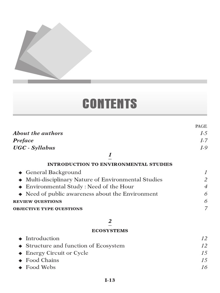 Comprehensive Guide to Environmental Studies | PDF | Environmental ...