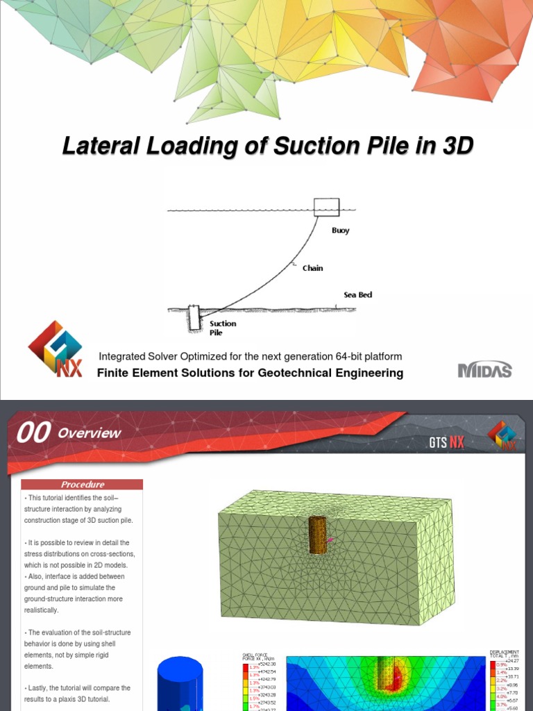 3D Suction Pile Analysis Tutorial | PDF | Young's Modulus | Elasticity ...