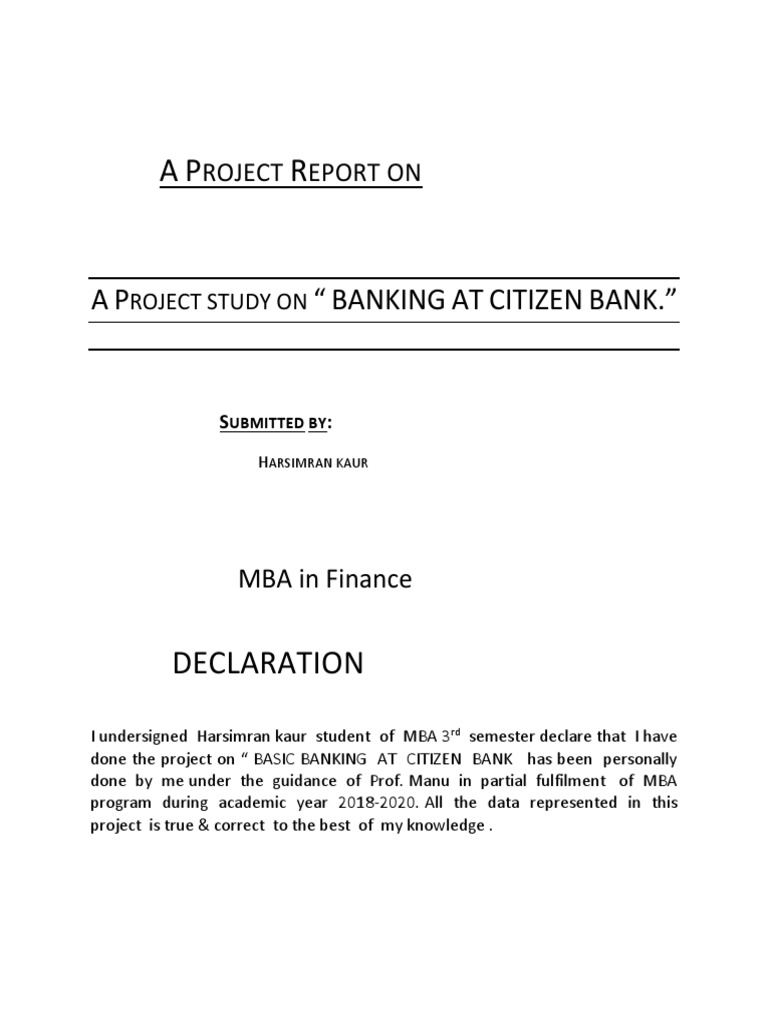 Banking Overview at Citizen Bank | PDF | Banks | Banknote