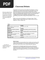 Starting a Debate Club Guide | PDF | Communication