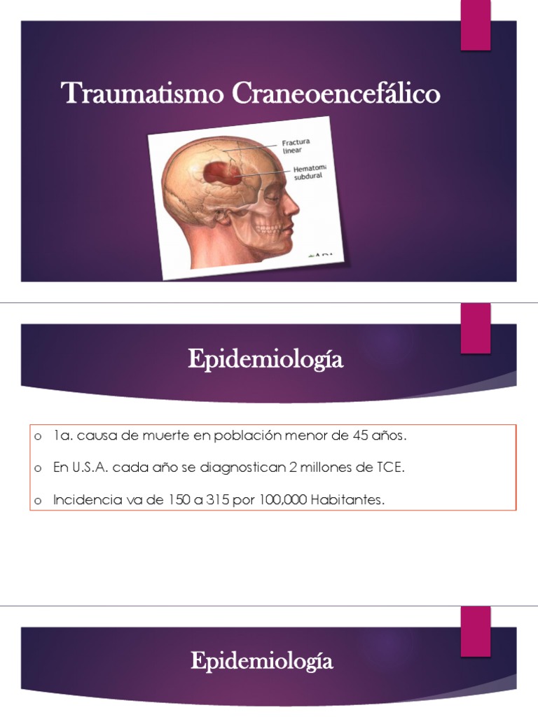 Trauma Craneoencefalico | PDF | Especialidades Medicas | Medicina CLINICA