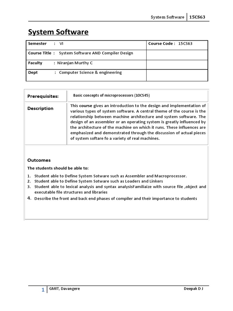 SSCD Mod 1 | PDF | Assembly Language | Computer Program
