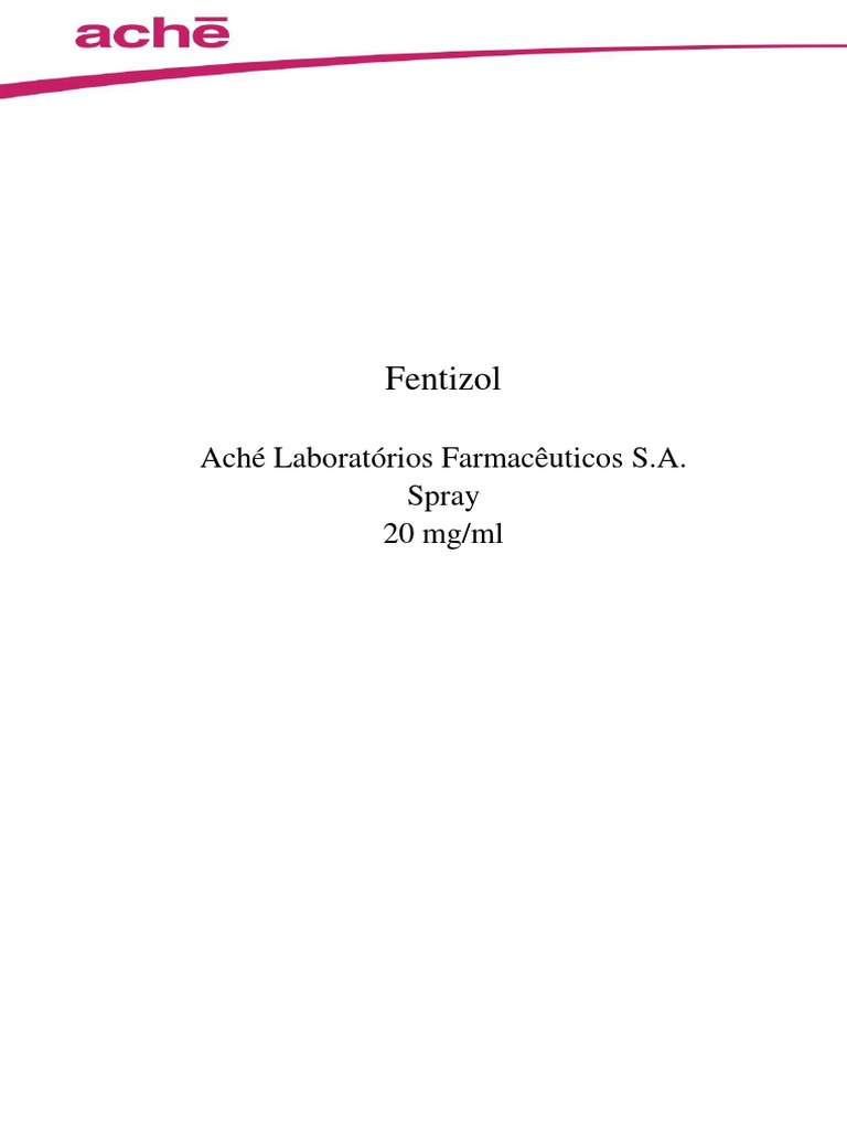 Bula Fentizol (Fenticonazol) PDF | PDF | Candidíase | Gravidez