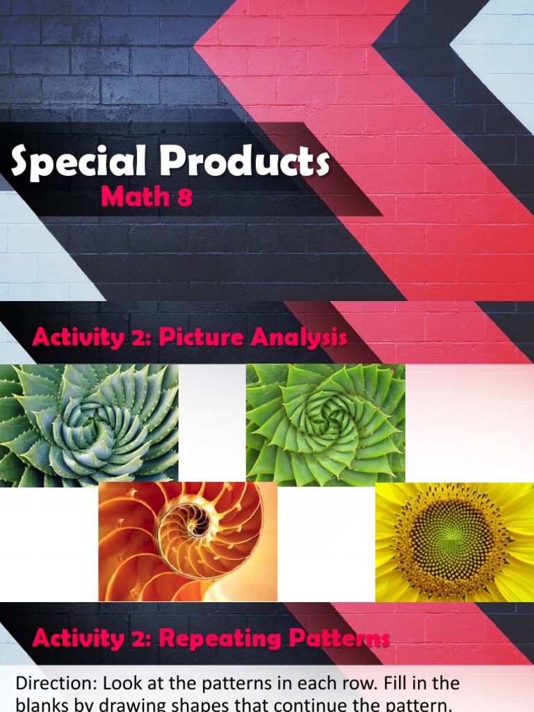 Math 8 Patterns and Gallery Walk Activities | PDF