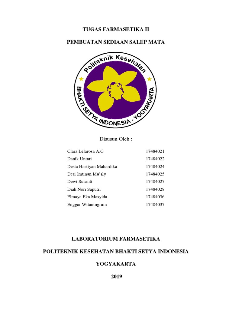 Pembuatan Salep Mata Oculenta | PDF | Bisnis | Kesehatan Holistik