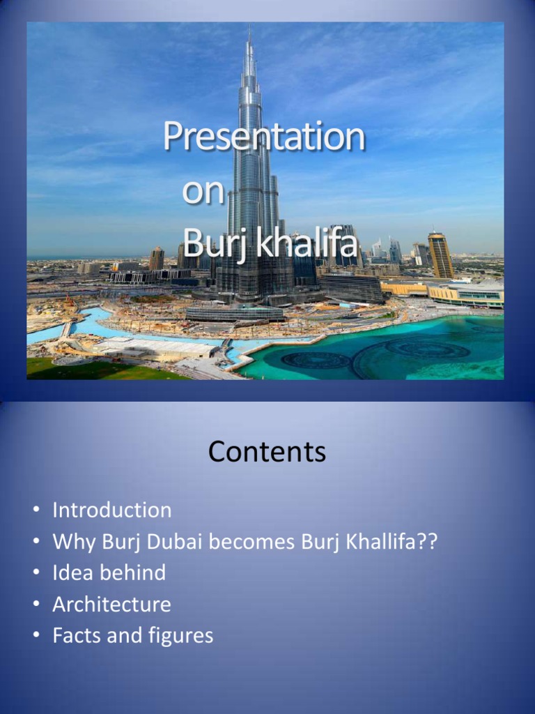 Presentation On Burj Khalifa | PDF