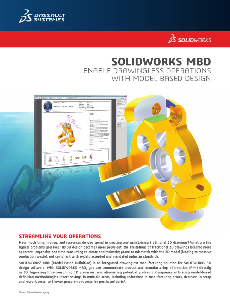 Solidworks MBD Datasheet Eng | PDF | Computing | Computing And ...