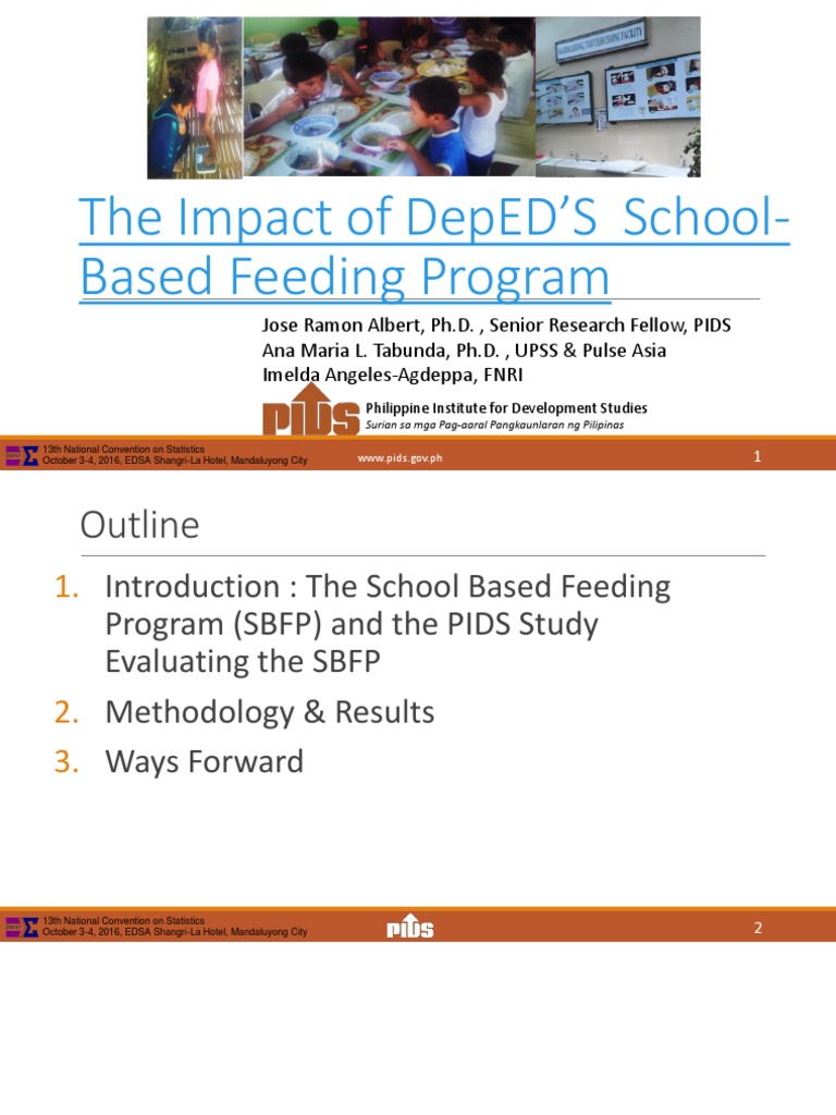 Albert Et - Al - The Impact of DepED's School-Based Feeding Program ...