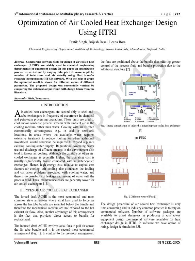 Air Cooled Condenser Design PDF Heat Exchanger Heat Transfer