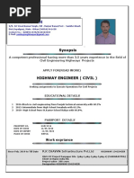 Civil Engineer Experience Certificate Format 1 | PDF