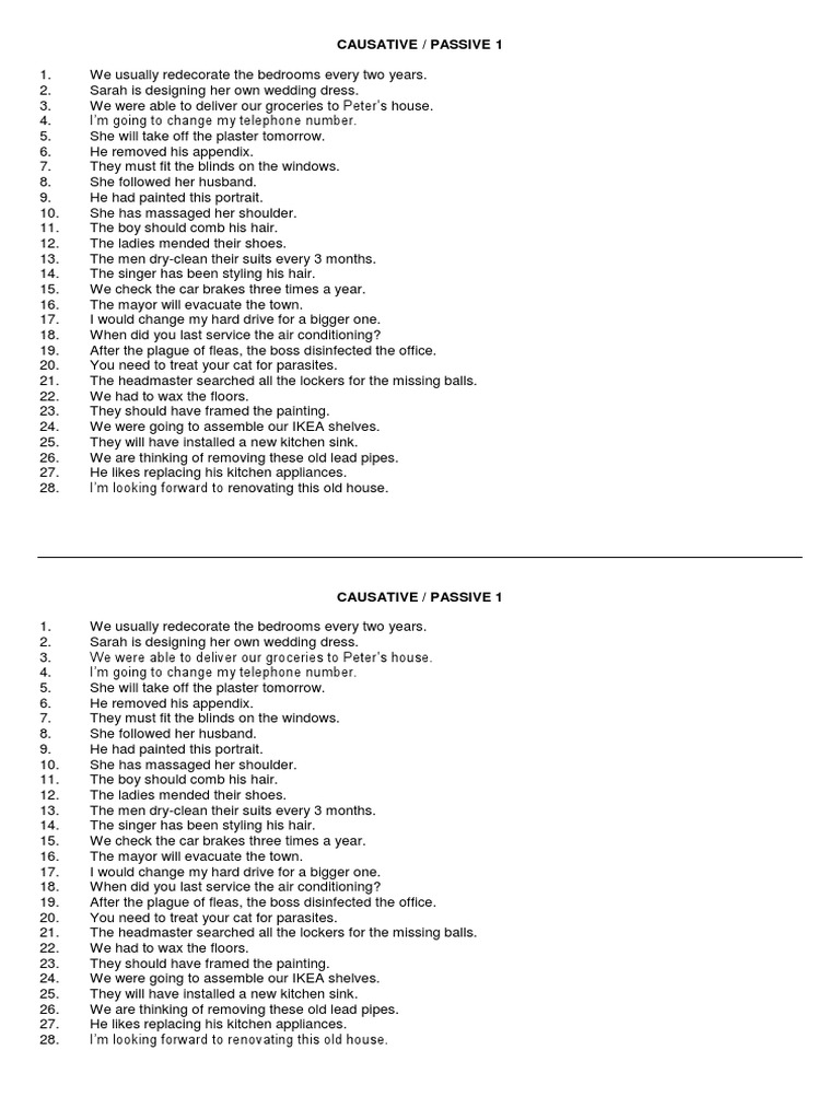 Causative Passive | PDF