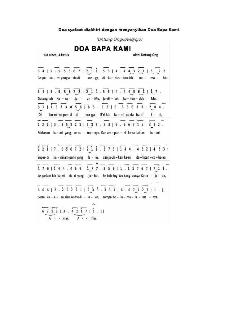 Doa Bapa Kami | PDF