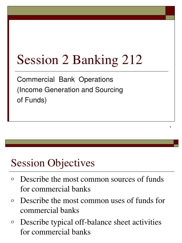 Income Generation and Sourcing of Funds 2 | PDF | Federal Reserve | Banks