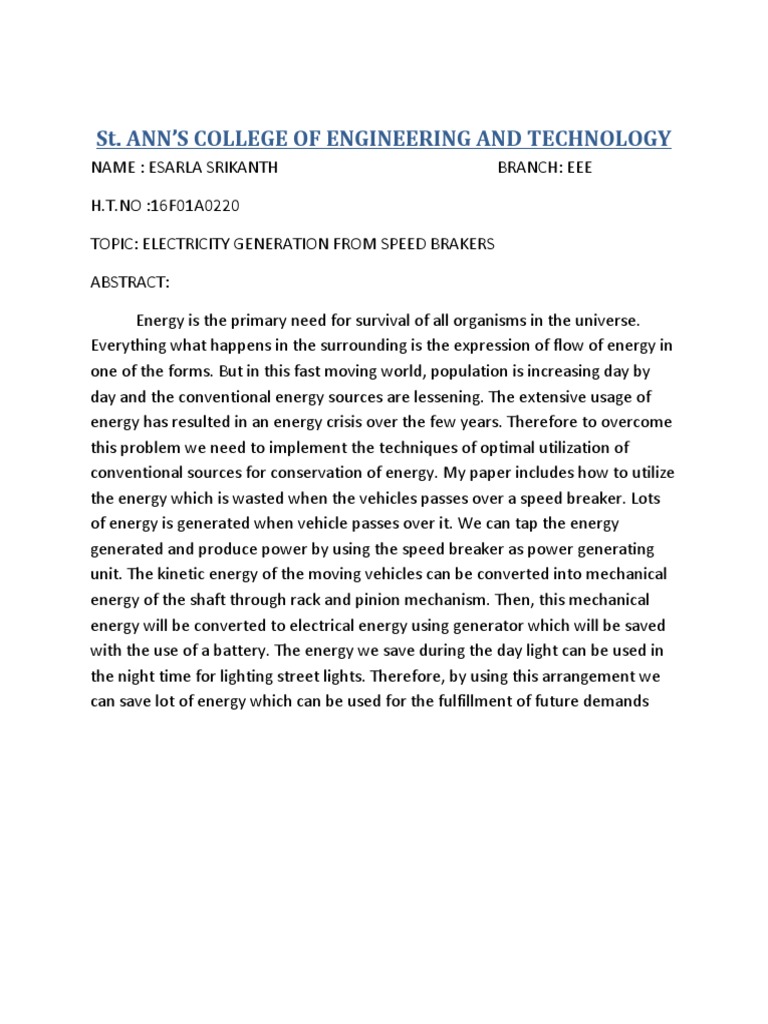 St. Ann'S College of Engineering and Technology | PDF