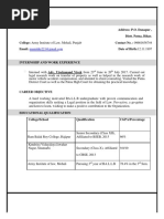 Dummy Resume | PDF