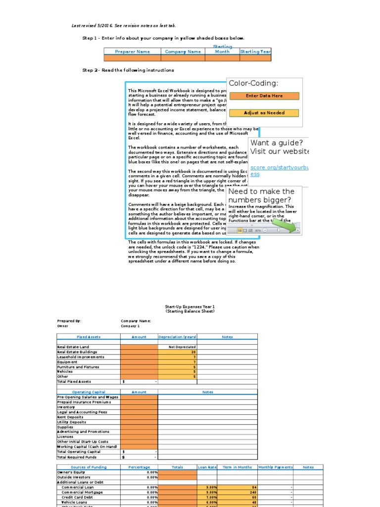 S4 Financial Projections Spreadsheet June2018Rev | PDF | Payroll Tax ...